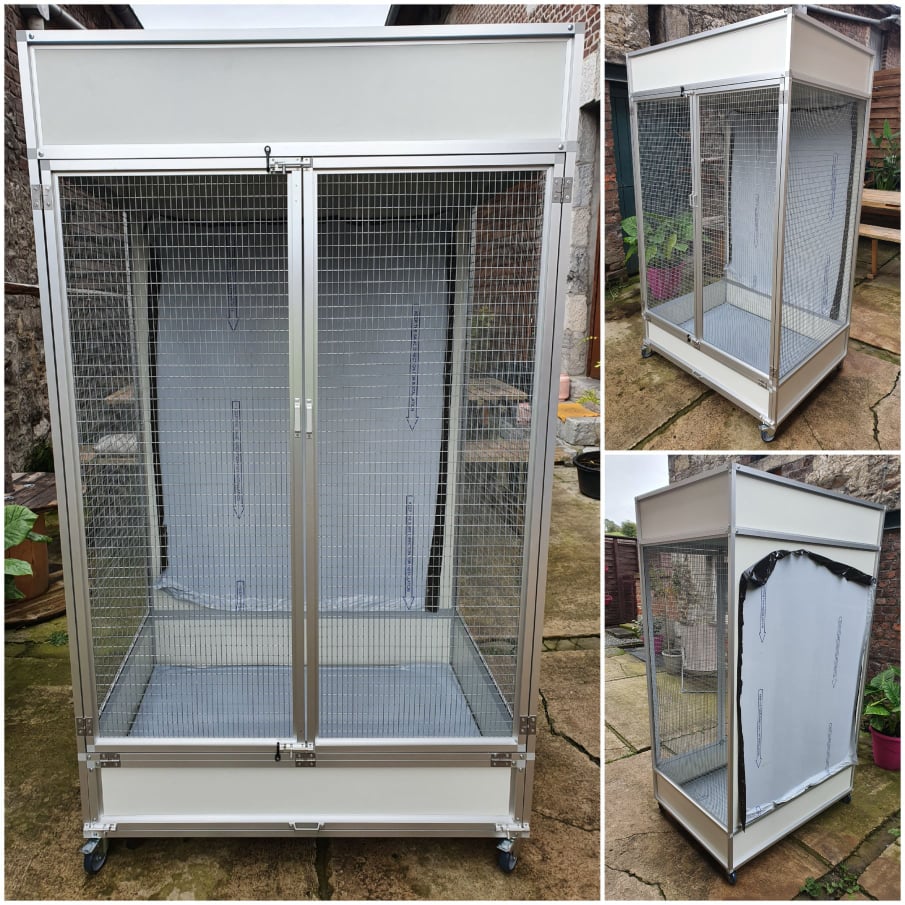 Volières et cages d’élevage en aluminium | Psittacofolie